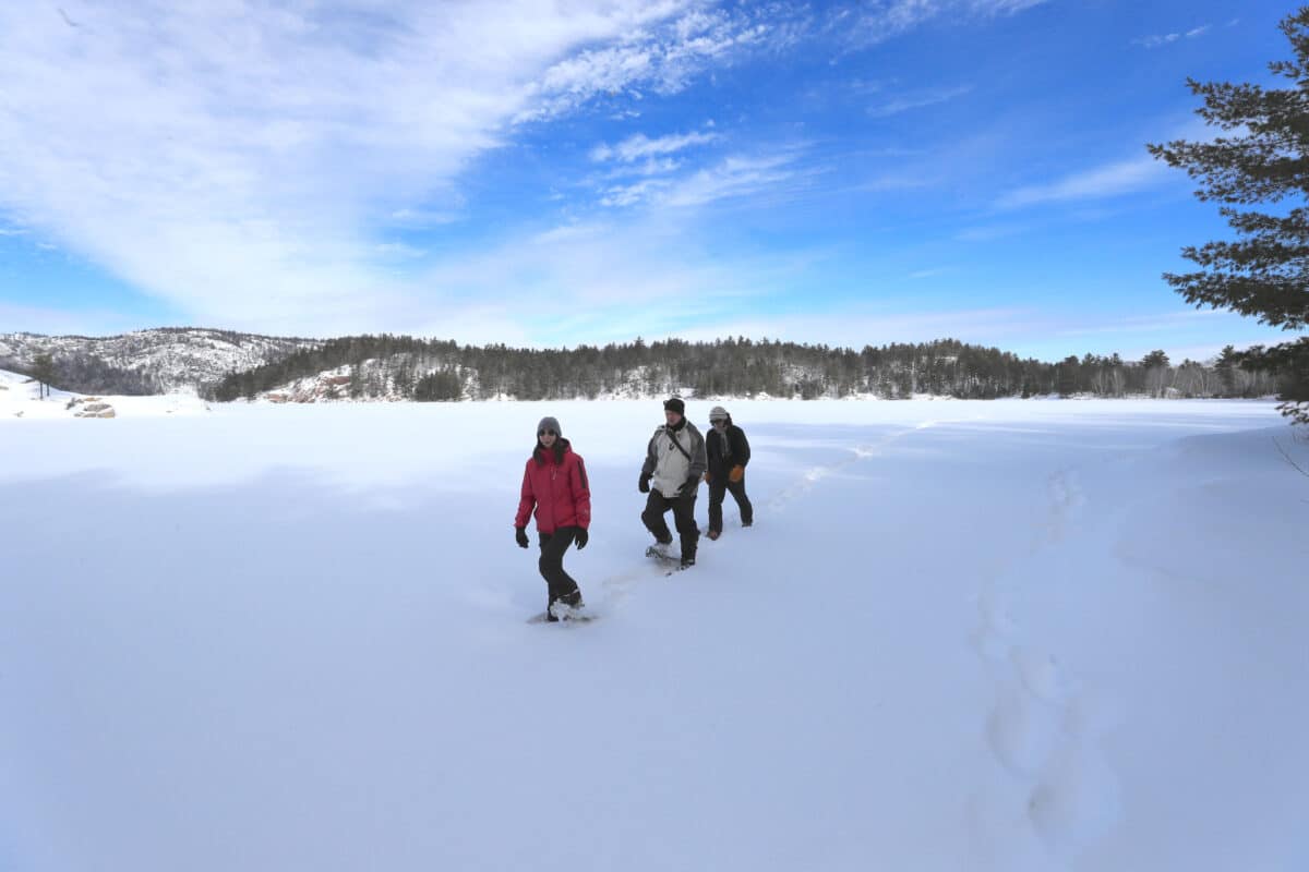 Self-Guided Snowshoeing – Winter Season – Killarney Mountain Lodge